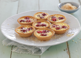 Perfect Italiano NZ | Raspberry and Coconut Ricotta Tarts