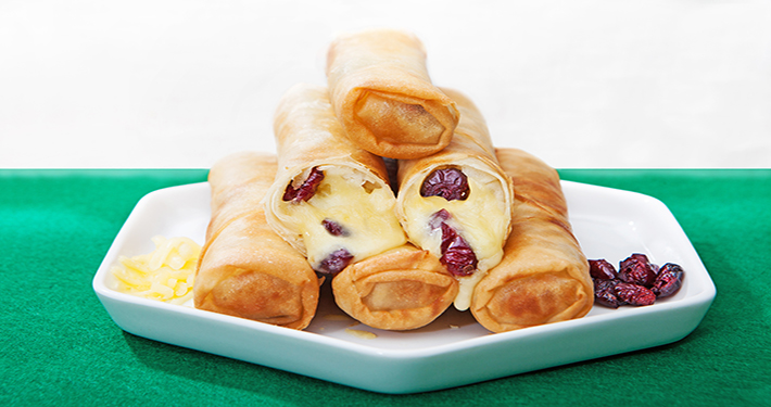Festive Cheesy Spring Roll