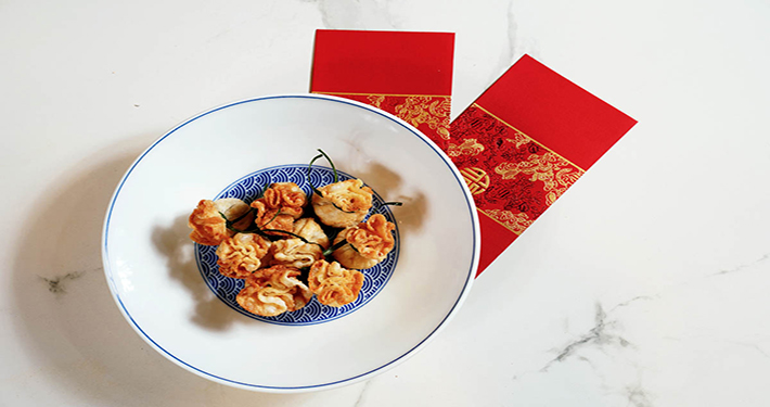 Chicken Money-Bag Dumplings